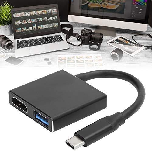 USB C Hub HDMI Adapter, 3 In 1 Type C Hub Docking Station Type?C to PD/HDMI/USB3.0 Adapter Plug and Play, for Data Transmission