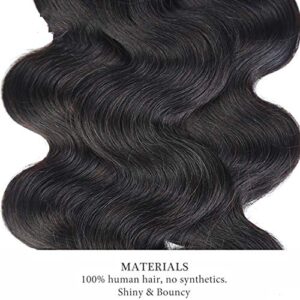 Hair Extensions, Wigs & Accessories Hair Malaysian Body Wave Hair 3 Pcs Human Hair Bundles Non Remy Hair Extention 8-28 inch Body Hair Wig for Women (Length : 26 28 28)