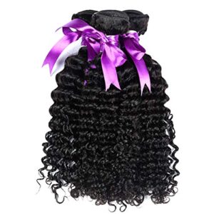 Hair Extensions, Wigs & Accessories Hair Wig Brazilian Deep Wave Hair Wig Bundles With Closure Free Part 100% Human Hair Non Remy 3 Pcs Weft & 1 Pc Closure for Women