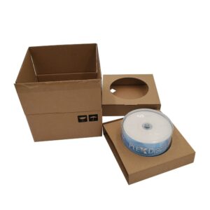 PlexDisc CD-R Blank Discs 700MB 52X Logo Top Recordable Media - 50 Pack Cake Box (FFP) Blank CDs CDR Disc