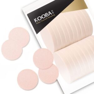 KOOBA 20pcs Makeup Powder Round Sponges Latex Free Disposable Beauty Blender Foam Cosmetic Applicator Facial Puffs for Flawless Foundation, Sensitive and All Skin Types