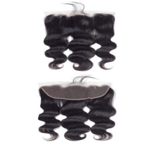 Hair Extensions, Wigs & Accessories Peruvian Body Wave 3 Bundles With 13 * 4 Lace Frontal Closure Hair Weave Bundles Non Remy Human Hair Extension Hair Weave Bundles for Women