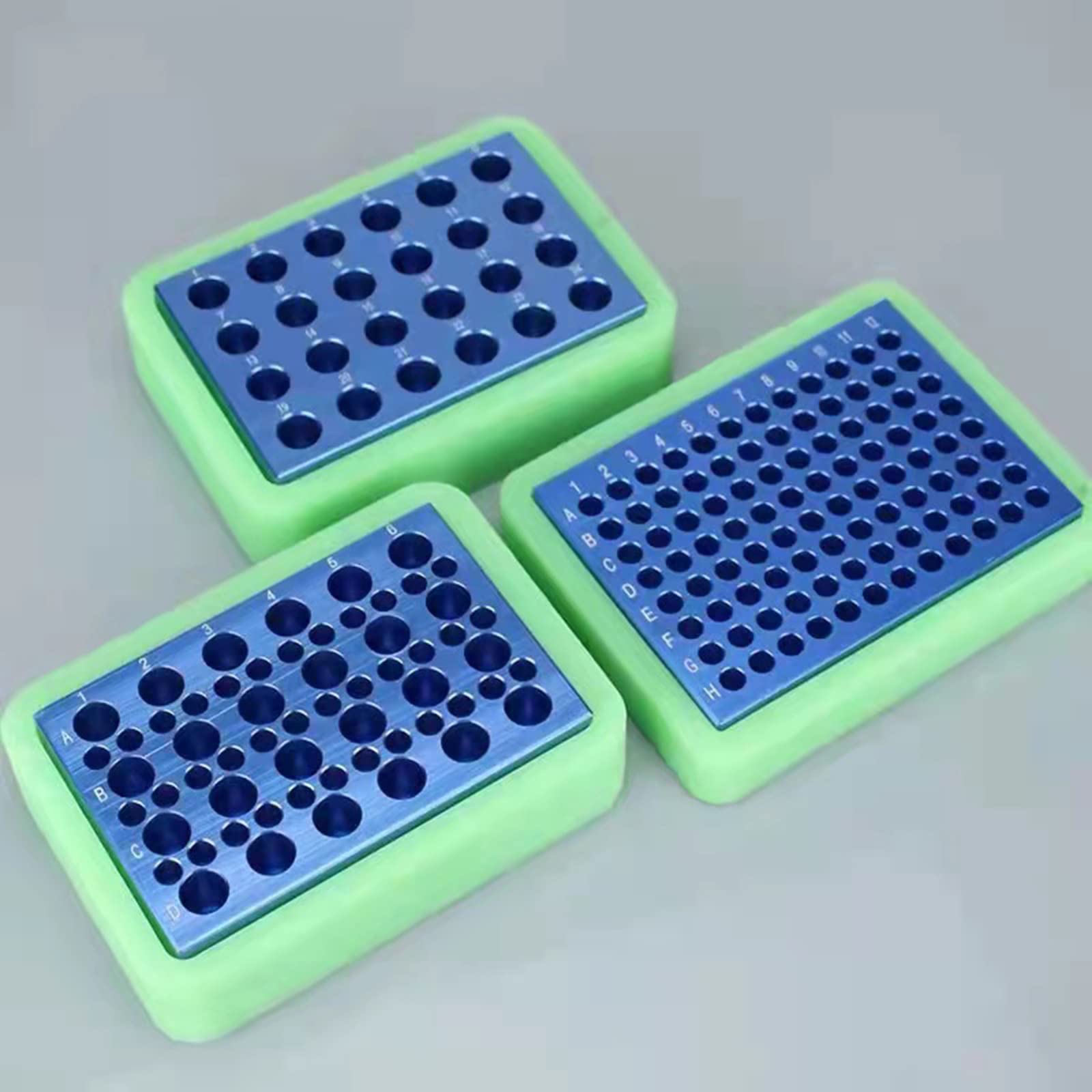 Aluminum Cooling Block - PCR Plate Cooler ，96-Well for 0.2 mL Tubes, Strips or 96-Well Plates (96-Well)