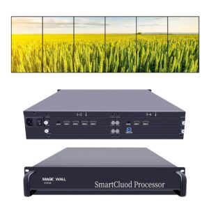 iseevy 6 channel magic video wall processor for 1x6 6x1 1x5 5x1 tv wall and special art video wall support 0~360 degree and pixel to pixel high resolution display (only work with windows10/11 os)