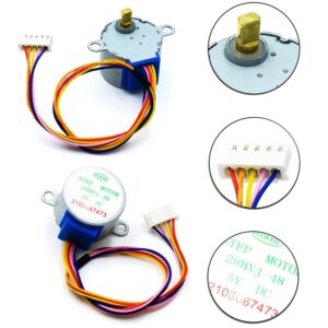 SYUAB 6 PCS 28BYJ-48 ULN2003 5V Stepper Motor +ULN2003 Driver Board for DIY Kit Arduino PI PIC Raspberry Pi