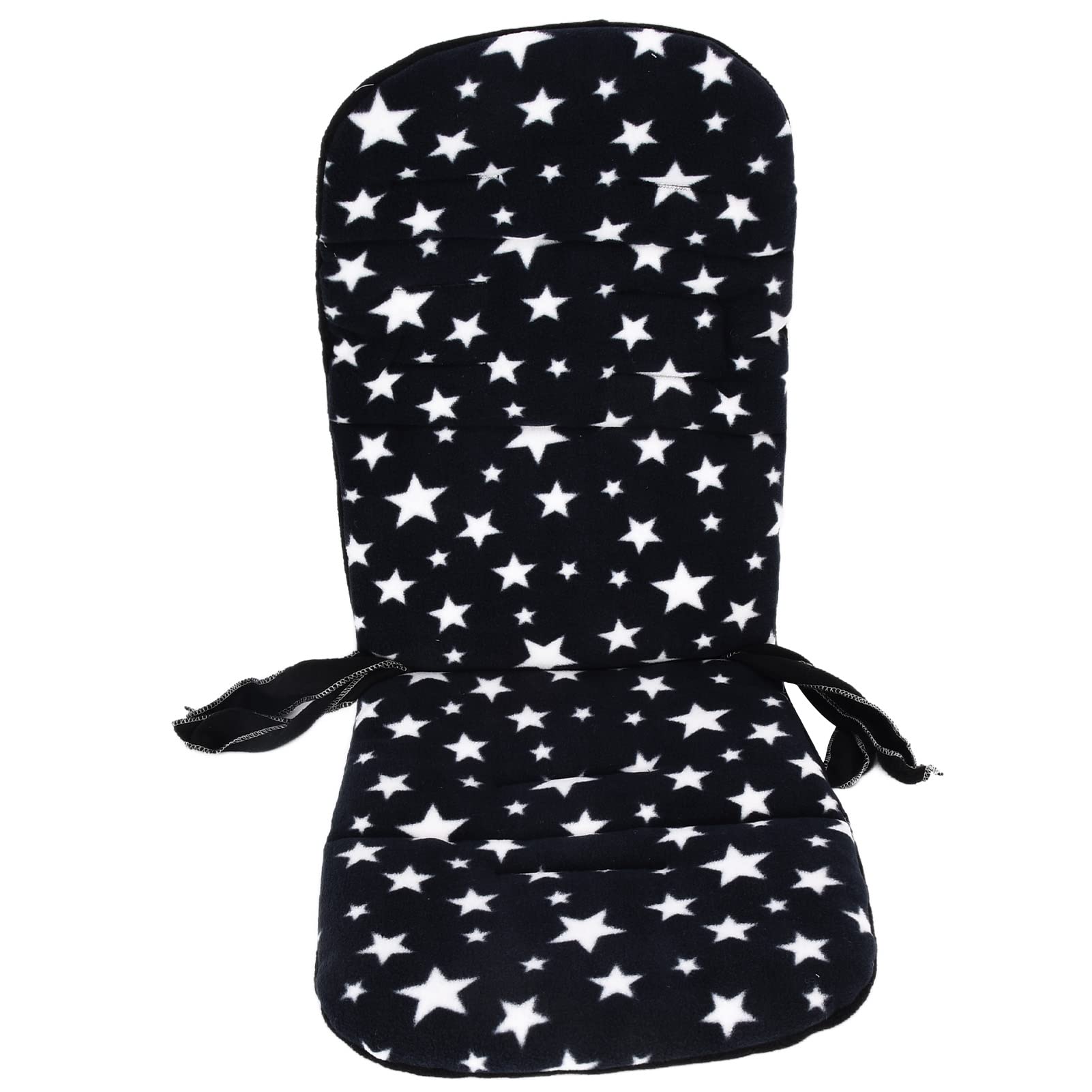 Pinsofy Baby Pushchair Cushion, 2 Same Sides Universal Baby Stroller Cushion Pad for Infant Pram( [Black Star] )