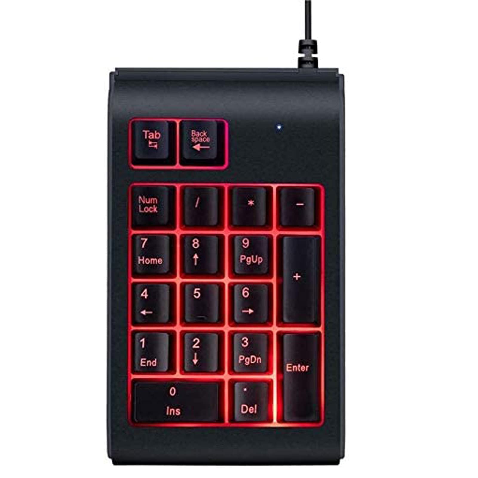 XYLXJ Gaming Keyboard and Mouse, Wired Gaming Machine Ergonomic Keyboard Laptop Computer Tablet Alloy Can Be Stable and Durable Keyboard With 19 Keys Numeric Keypad