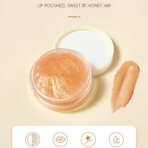 Lip Scrub, (Caramel) Lip Scrubs Exfoliator & Moisturizer Lip Brightening Lip Exfoliator for Dark Lips, Gentle Exfoliation Lip Care Products, Repair Dry & Cracked Lips by Samnyte