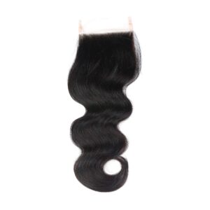 Hair Extensions, Wigs & Accessories Peruvian Body Wave 3 Bundles With 4 * 4 Closure Free Part 100% Human Hair Non Remy Human Hair Wave for Women (Length : 18 20 20Cl16, Part Design : FREE PART)