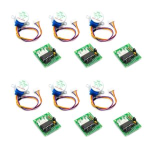 syuab 6 pcs 28byj-48 uln2003 5v stepper motor +uln2003 driver board for diy kit arduino pi pic raspberry pi