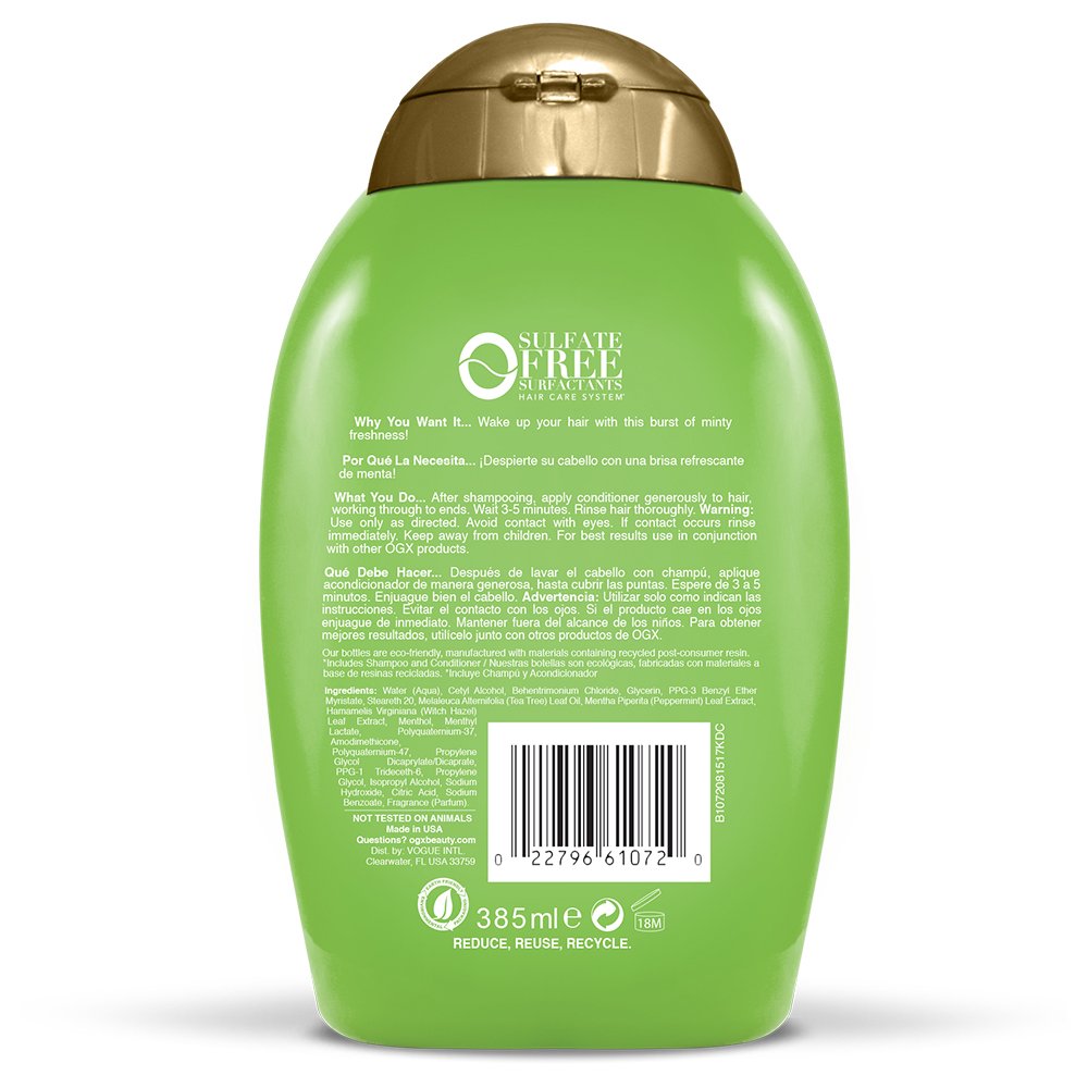 OGX Tea Tree Mint Invigorating Scalp Conditioner and Shampoo Set