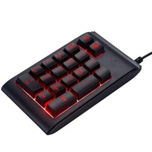 XYLXJ Gaming Keyboard and Mouse, Wired Gaming Machine Ergonomic Keyboard Laptop Computer Tablet Alloy Can Be Stable and Durable Keyboard With 19 Keys Numeric Keypad