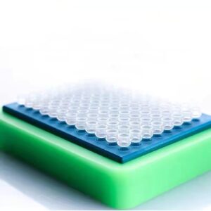 Aluminum Cooling Block - PCR Plate Cooler ，96-Well for 0.2 mL Tubes, Strips or 96-Well Plates (96-Well)