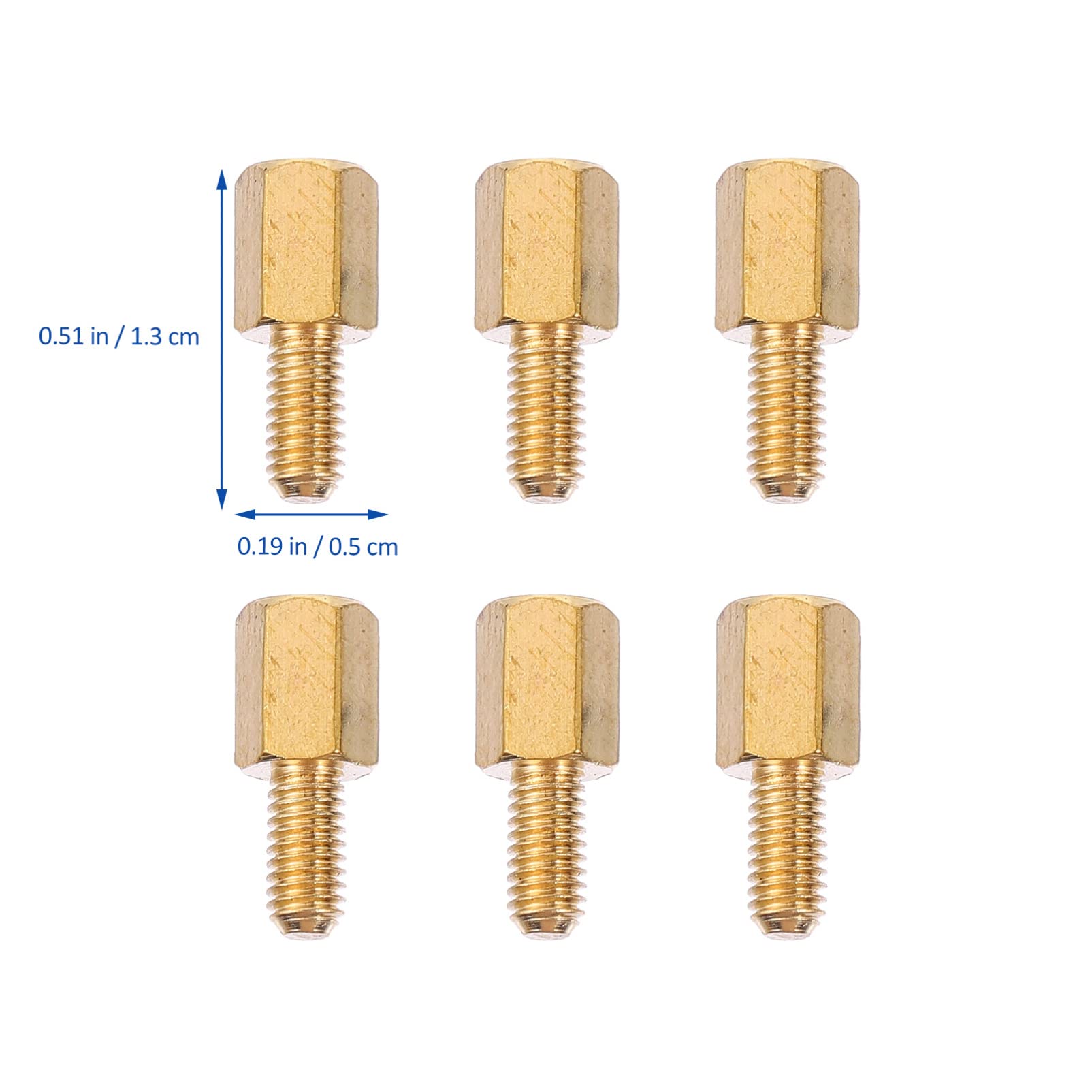 SOLUSTRE 1 Set Motherboard Screws Hexagonal Standoff Computer Part Motherboard Standoff M3motherboard Screws Hex Spacer Desktop Screws Cooler Stand Copper Pillar Suite Carbon Steel Fan