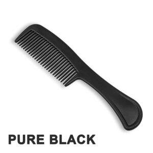 HQSLsund 60 Pack Widen Combs, Black, Plastic, Individually Wrapped for Hotel, Airbnb, Shelter/Homeless/Nursing Home/Charity, 60 Count