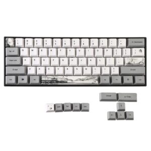 spld keycap set 72 keys chinese ink painting keycap set oem profile pbt sublimation keycaps for gaming keyboard (color : ink painting, size : 72 keys)