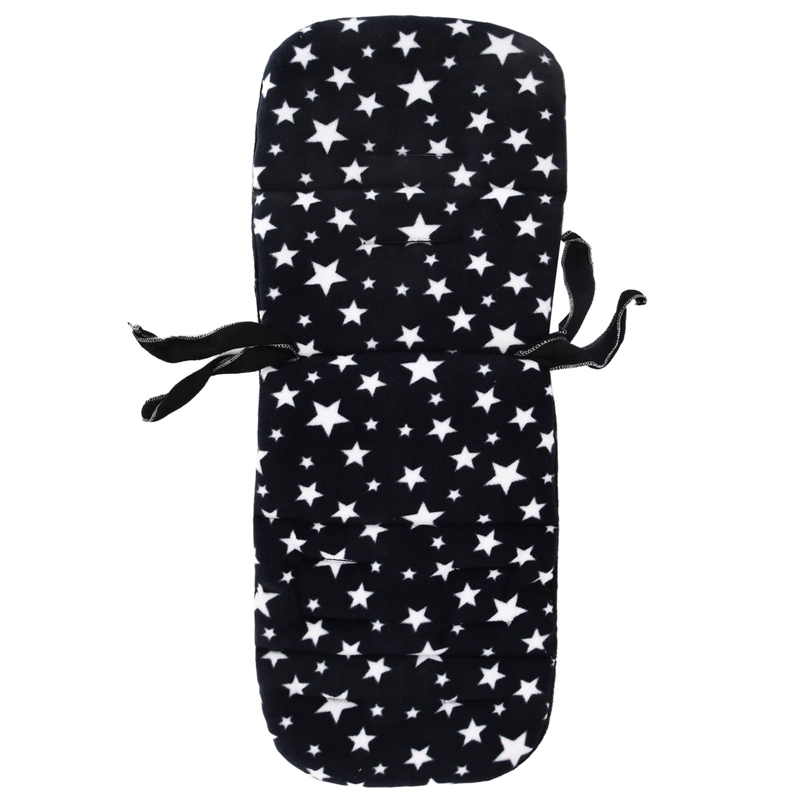 Pinsofy Baby Pushchair Cushion, 2 Same Sides Universal Baby Stroller Cushion Pad for Infant Pram( [Black Star] )