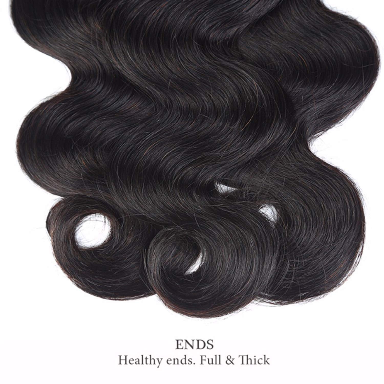 Hair Extensions, Wigs & Accessories Peruvian Body Wave 3 Bundles With 4 * 4 Closure Free Part 100% Human Hair Non Remy Human Hair Wave for Women (Length : 18 20 20Cl16, Part Design : FREE PART)