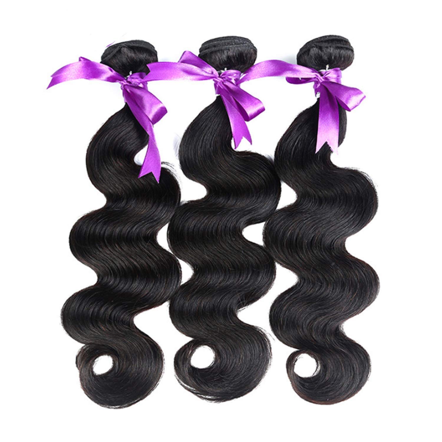 Hair Extensions, Wigs & Accessories Malaysian Body Wave 3 Bundles With 4 * 4 Closure Middle Three Free Part 100% Human Hair Non Remy Hair Extension for Women