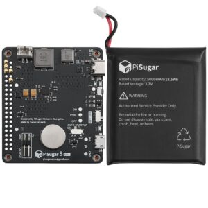 pisugar 3 plus portable 5000 mah ups lithium battery power module platform for every raspberry pi 3b/3b+/4b model accessories handhold(not include raspberry pi)