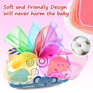 NextPro Baby Tissue Box Toy, Pull Along Magic Sensory 12 Colors Tissues, 3 Crinkle Tissues for Babies, Kids, Toddlers and Infants