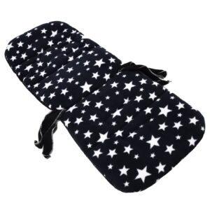 Pinsofy Baby Pushchair Cushion, 2 Same Sides Universal Baby Stroller Cushion Pad for Infant Pram( [Black Star] )