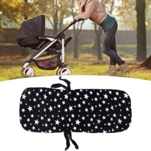 Pinsofy Baby Pushchair Cushion, 2 Same Sides Universal Baby Stroller Cushion Pad for Infant Pram( [Black Star] )