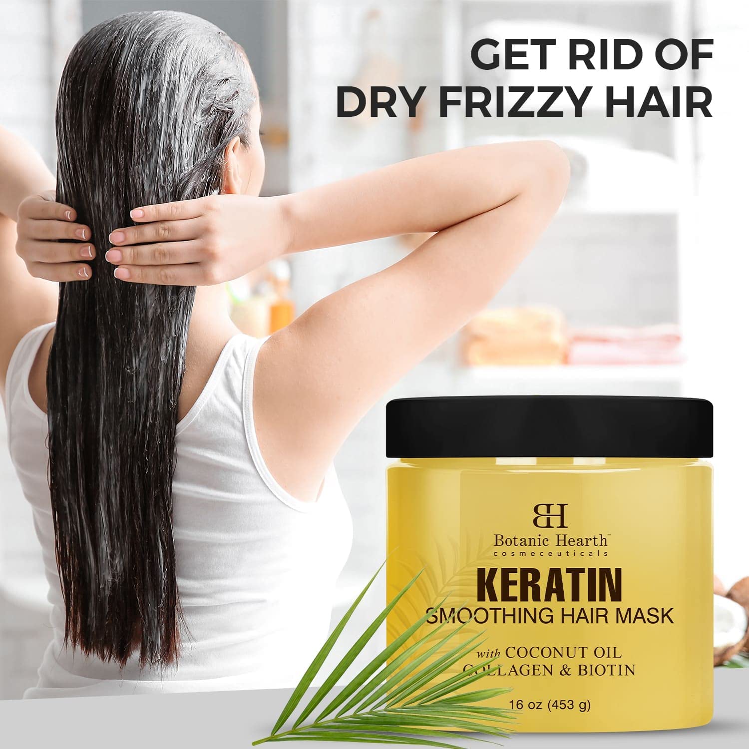 Botanic Hearth Keratin Hair Mask (16 oz) and Tea Tree Shampoo et (16 fl oz) Bundle