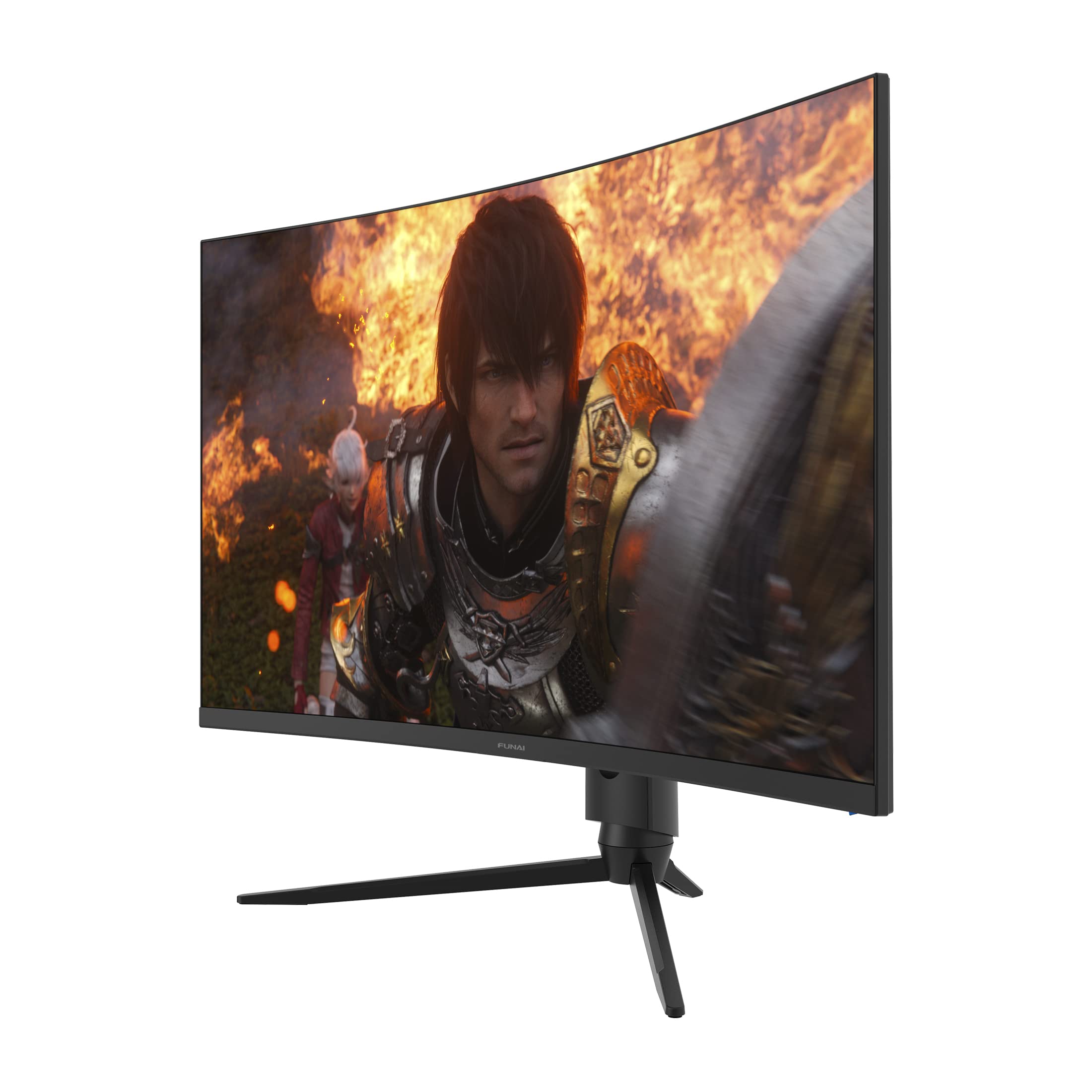 Funai 32" Curved FHD 240Hz, FHD 240Hz Refresh Rate, 1ms Response Time, HDR, VA, AMD FreeSync Premium™ Enabled Gaming Monitor 3 Year Warranty (FGM-32C545)