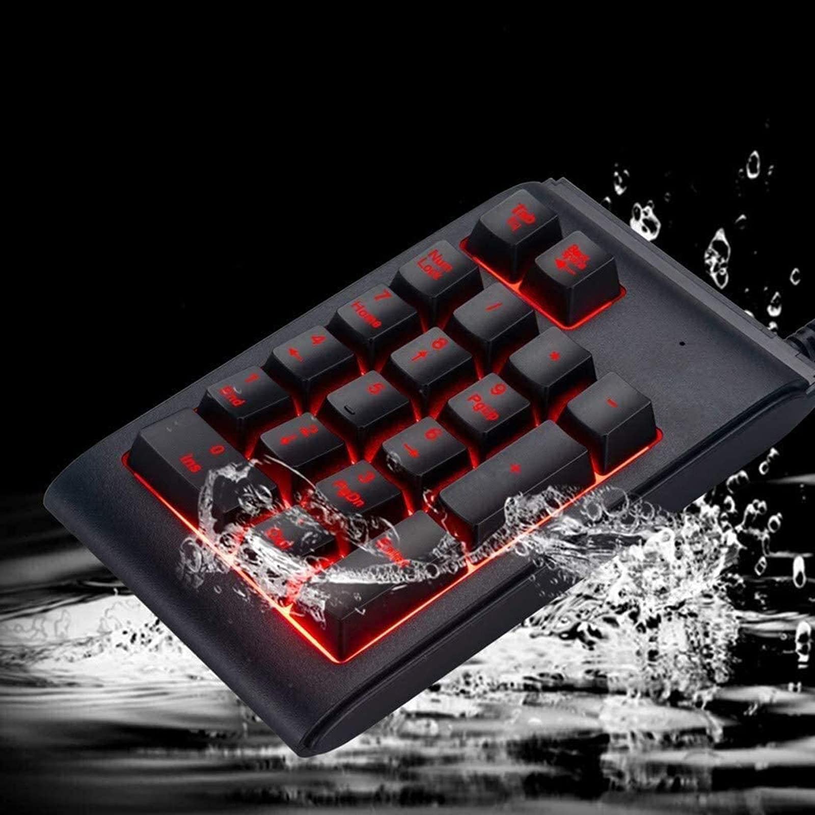 XYLXJ Gaming Keyboard and Mouse, Wired Gaming Machine Ergonomic Keyboard Laptop Computer Tablet Alloy Can Be Stable and Durable Keyboard With 19 Keys Numeric Keypad