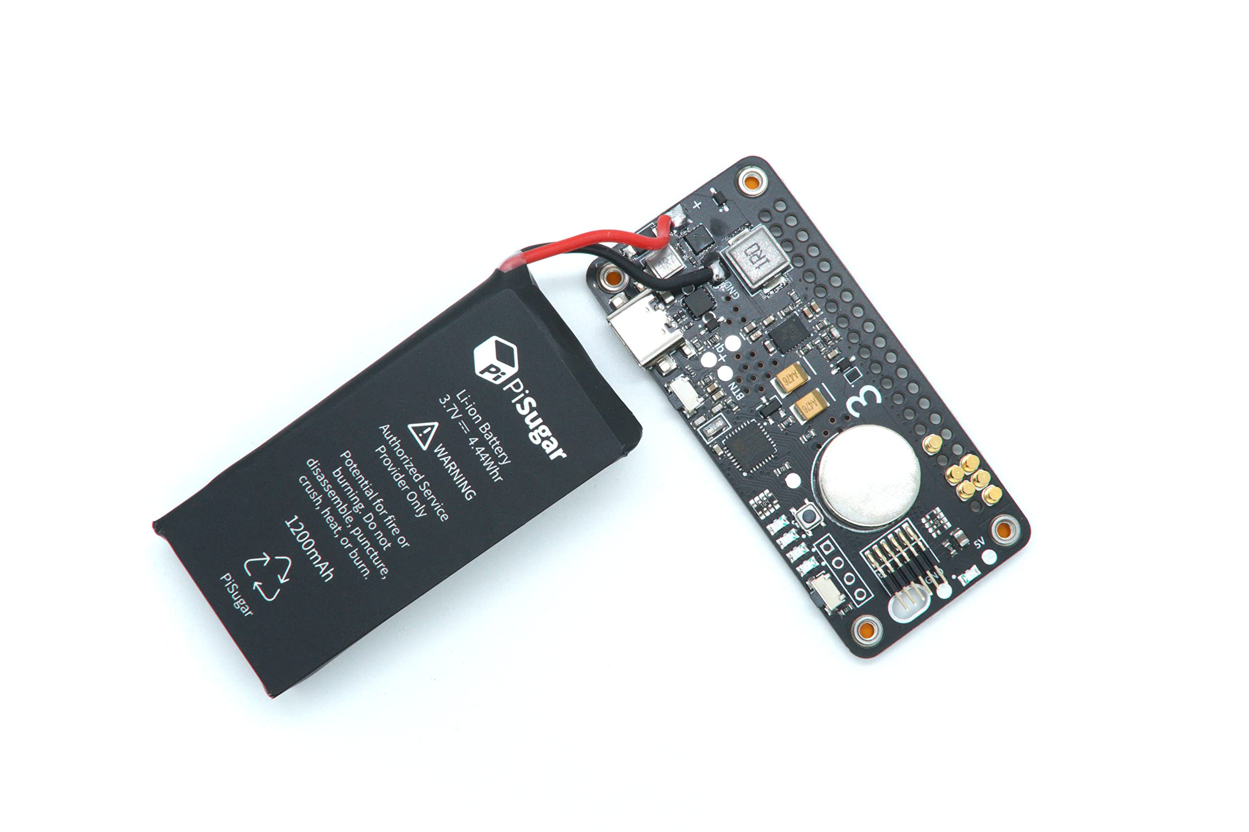 PiSugar 3 Portable 1200 mAh UPS Lithium Battery Pwnagotchi Power Module for Raspberry Pi-Zero W/WH Model Accessories handhold(Not Include Raspberry Pi)