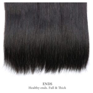 Hair Extensions, Wigs & Accessories Peruvian Straight 3 Bundles With 13 * 4 Lace Frontal Closure Hair Weave Bundles With Baby Hair Non Remy Human Hair Extension for Women (Length : 26 26 26Cl20)