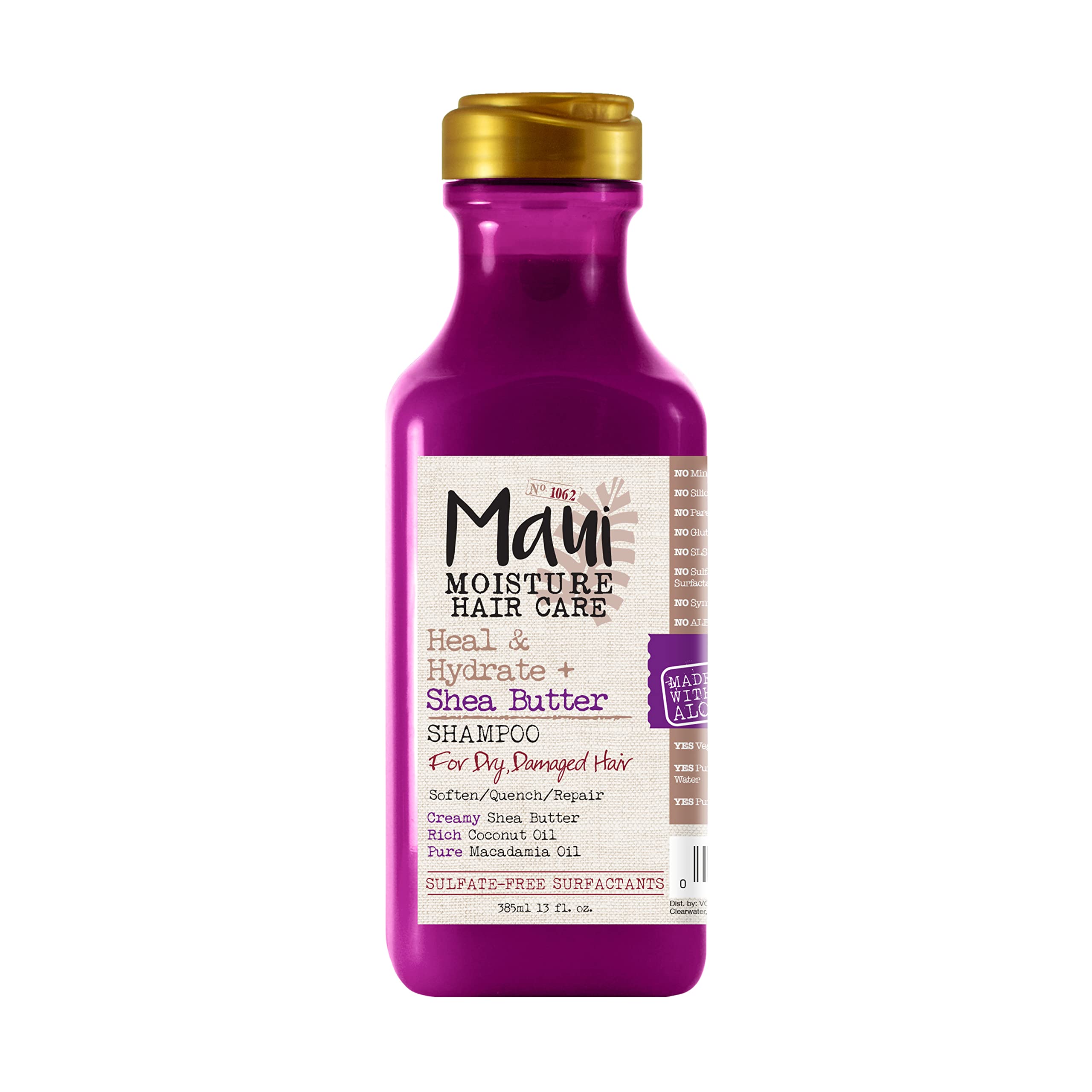 Maui Moisture Shea Butter Shampoo, Hair Mask & Leave-In Conditioner Treatment for Deep Nourishment and Healing Hydration