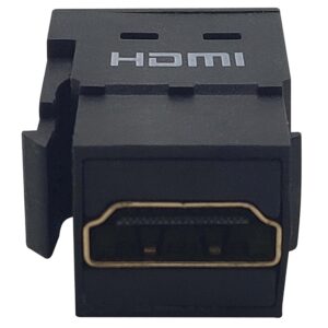 tripp lite hdmi keystone panel mount coupler (f/f), 8k video @ 60hz (4:4:4), hdcp 2.2, black, (p164-000-kpbk8k)