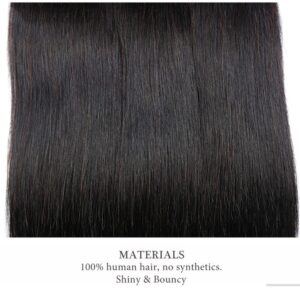 Hair Extensions, Wigs & Accessories Peruvian Straight 3 Bundles With 13 * 4 Lace Frontal Closure Hair Weave Bundles With Baby Hair Non Remy Human Hair Extension for Women (Length : 26 26 26Cl20)