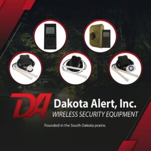 Dakota Alert Driveway Alarm System -DUAL-4000, Includes DCR-4000 Receiver & DAPT-4000 Transmitter, Detects Inbound & Outbound Traffic, Driveway Alarms Weatherproof, 1 Mile Long Range Wireless