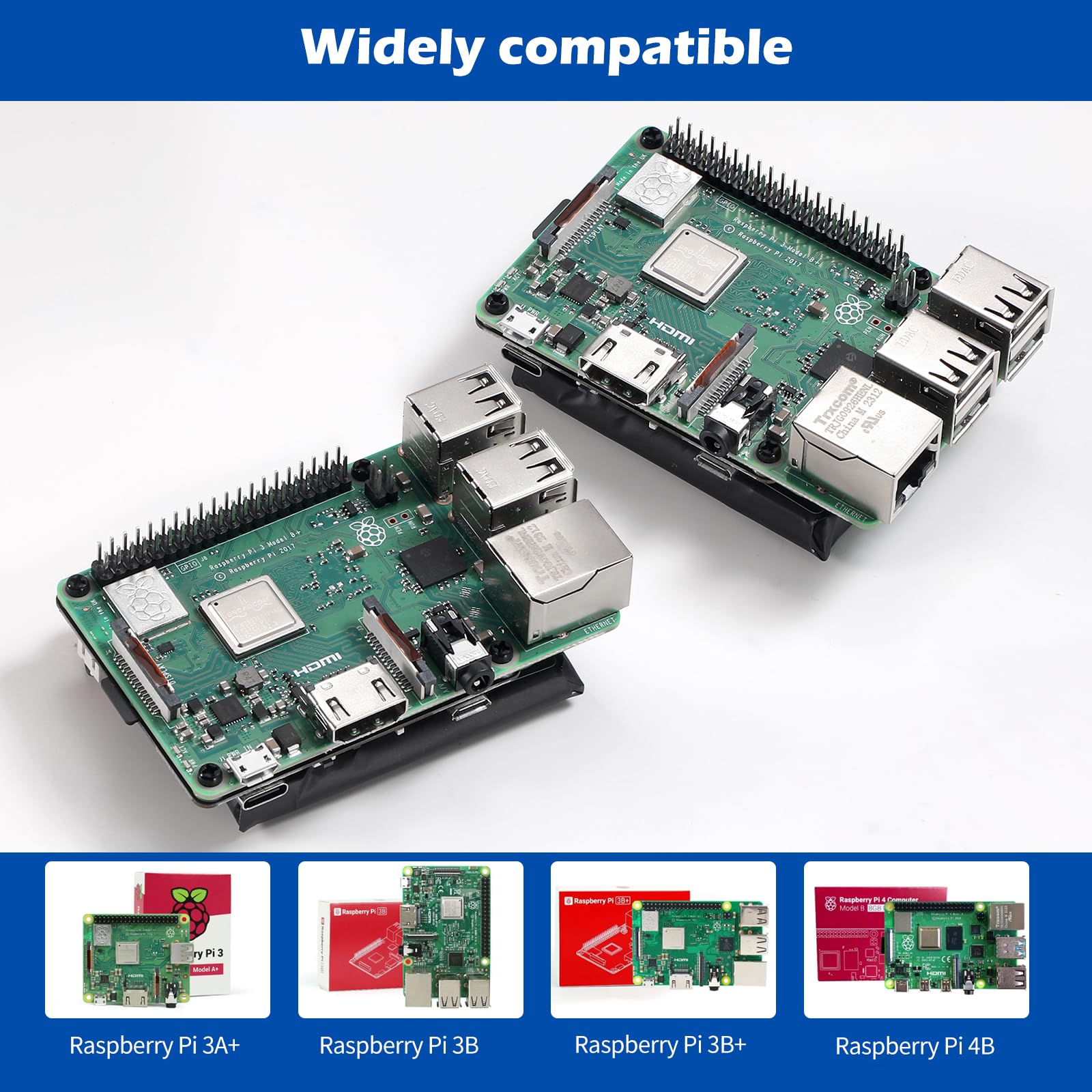 PiSugar 3 Plus Portable 5000 mAh UPS Lithium Battery Power Module Platform for Every Raspberry Pi 3B/3B+/4B Model Accessories handhold(Not Include Raspberry Pi)