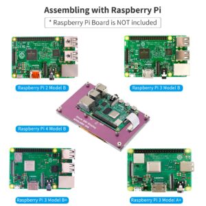 Portable 5'' HDMI Touchscreen - AURSINC IPS LCD Display Monitor for Raspberry Pi 4 4B 3B+ 3B 3A+ 2B B+ Windows 7/8/10 | Capacitive Touch Panel with DSI Cables | 800x480 PXS | Plug & Play Driver Free