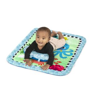 Baby Einstein Neptune's Discovery Reef Baby Tummy Time Activity Gym Toy Bar with Soft Comfortable Mat, 65 Melodies and Songs and Light Up Features