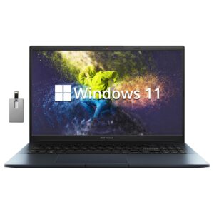 2022 asus vivobook 15 15.6" fhd touchscreen laptop computer, intel core i3-1115g4 processor, 8gb ram, 256gb ssd, backlit keyboard, intel uhd graphics, vga webcam, win 10s, gray, 32gb snowbell usb card