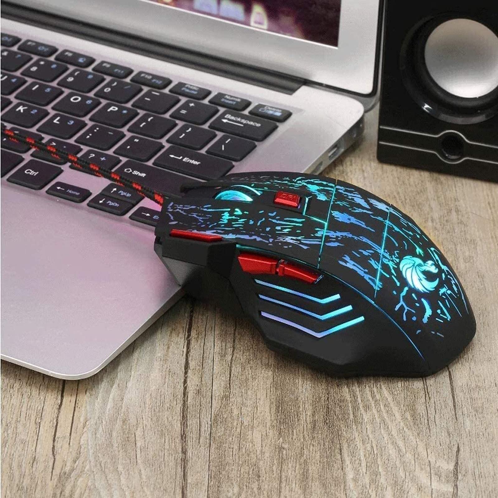 XYLXJ Gaming Keyboard and Mouse, Keyboard and Mouse Wired Gaming Keyboard and Mouse Combo RGB Backlit Gaming Keyboard