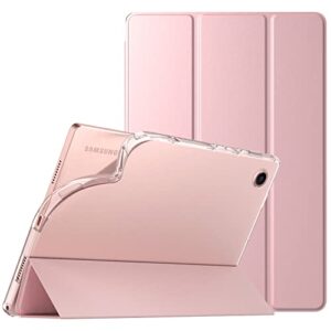 timovo for galaxy tab a8 case 2021/2022 10.5 inch sm-x200/ sm-x205, slim soft tpu translucent frosted back protective cover shell with auto wake/sleep feature for samsung a8 tablet, pink