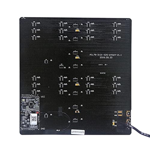 11inch P3 Full Color 64*64 Pixel Bluetooth Programmable Flexible Led Module Matrix Sign Panel For shop Bar Diy T-shirt Backpack