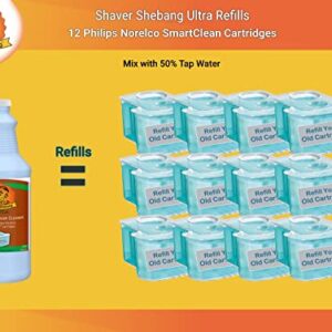 Shaver Shebang refills for 12 Philips SmartClean cartridges