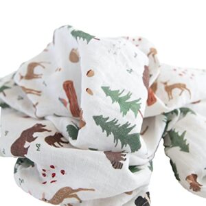 RED ROVR Organic Cotton Swaddle | Newborn Receiving Blanket | Baby Wrap | Boy, Girl, Unisex | Soft, Lightweight, Breathable | Burping, Nursing | 2-Pack | 44" x 44" | Bear Buddies