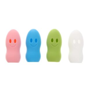 doitool 4pcs silicone toothbrush head cover travel toothbrush head cover case for outdoor camping travel home