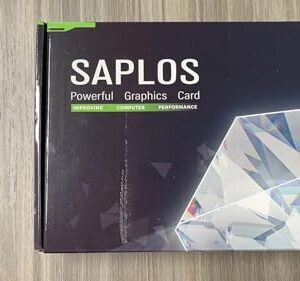 SAPLOS Radeon RX 550 Graphics Card, 4GB, GDDR5, 128-Bit, DisplayPort DVI-D HDMI, ITX Design, PC Video Card Gaming, 4K Output, Computer GPU, DirectX 12