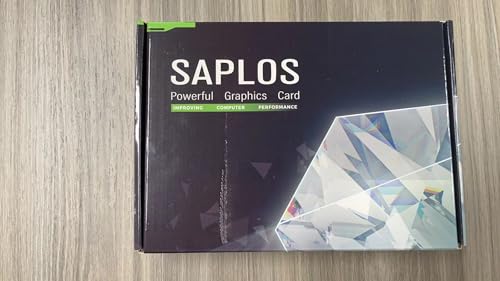 SAPLOS Radeon RX 550 Graphics Card, 4GB, GDDR5, 128-Bit, DisplayPort DVI-D HDMI, ITX Design, PC Video Card Gaming, 4K Output, Computer GPU, DirectX 12