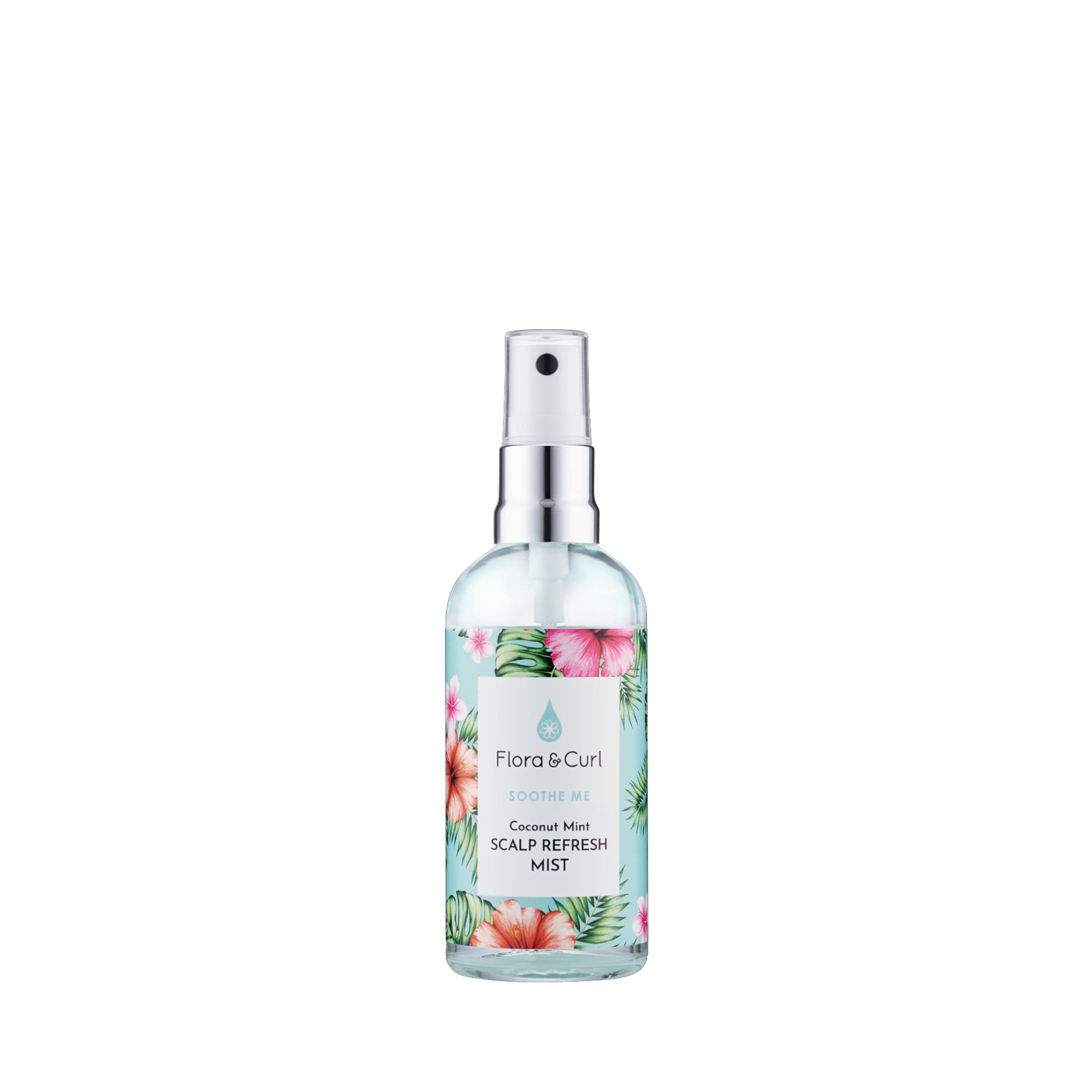 Flora & Curl Coconut Mint Scalp Refresh Mist 100ml| Dry Scalp Spray for Women With Soothing Botanicals | Cooling Scalp Relief