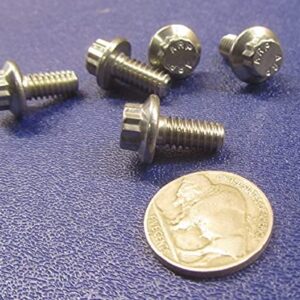 18-8 Stainless Steel 12 Point FT Bolts 1/4"-20 Thread x .500 Length 5 pcs